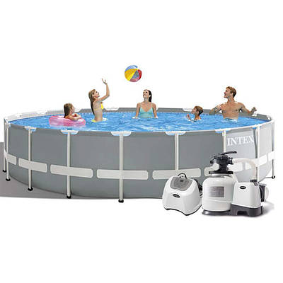 Каркасний басейн Intex 26796-11, 503 x 274 x 122 см (хлоргенератор 7 г/год, фільтр 7 900 л/год ...