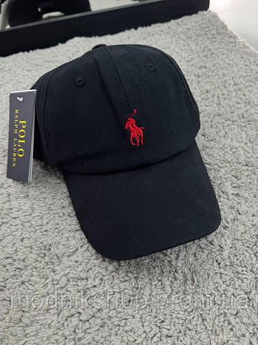 Черная Кепка Polo Ralph Lauren Качественная Кепочка Поло Ральф Лаурен ...