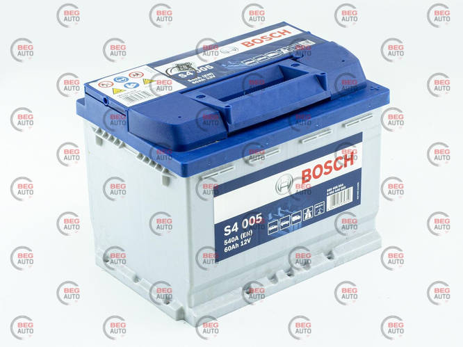 Акумулятор BOSCH 60Аг 540А S4 (L2) (0) Євро правий + (2 роки гарантії ...