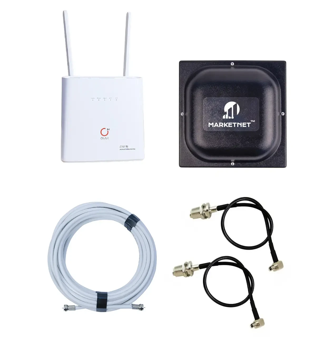 Wi-Fi роутер Olax AX9 Pro с 4G LTE антенной Marketnet T800 18 дБ мощный ...