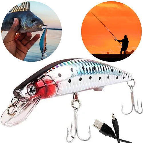 Электронная приманка-рыбка для ловли хищных рыб Twitching Lure / Блесна ...