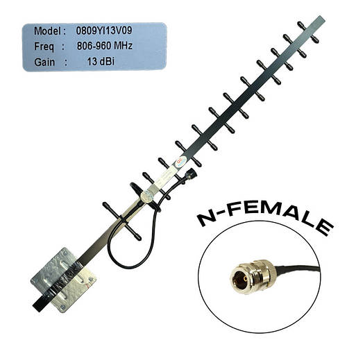 Антена спрямована Yagi 9- елементна 806-960 МГц (ID#2519233001), ціна ...