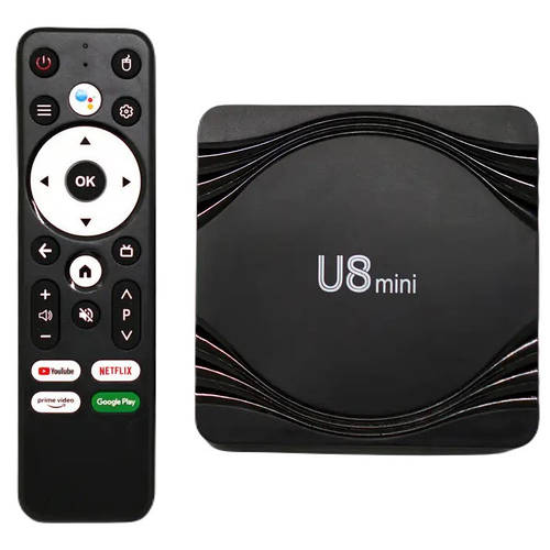Медиаплеер Android Smart TV Box RIAS U8 Mini 4GB/32GB 4K UltraHD Android 11 Black (3_06083) (ID ...