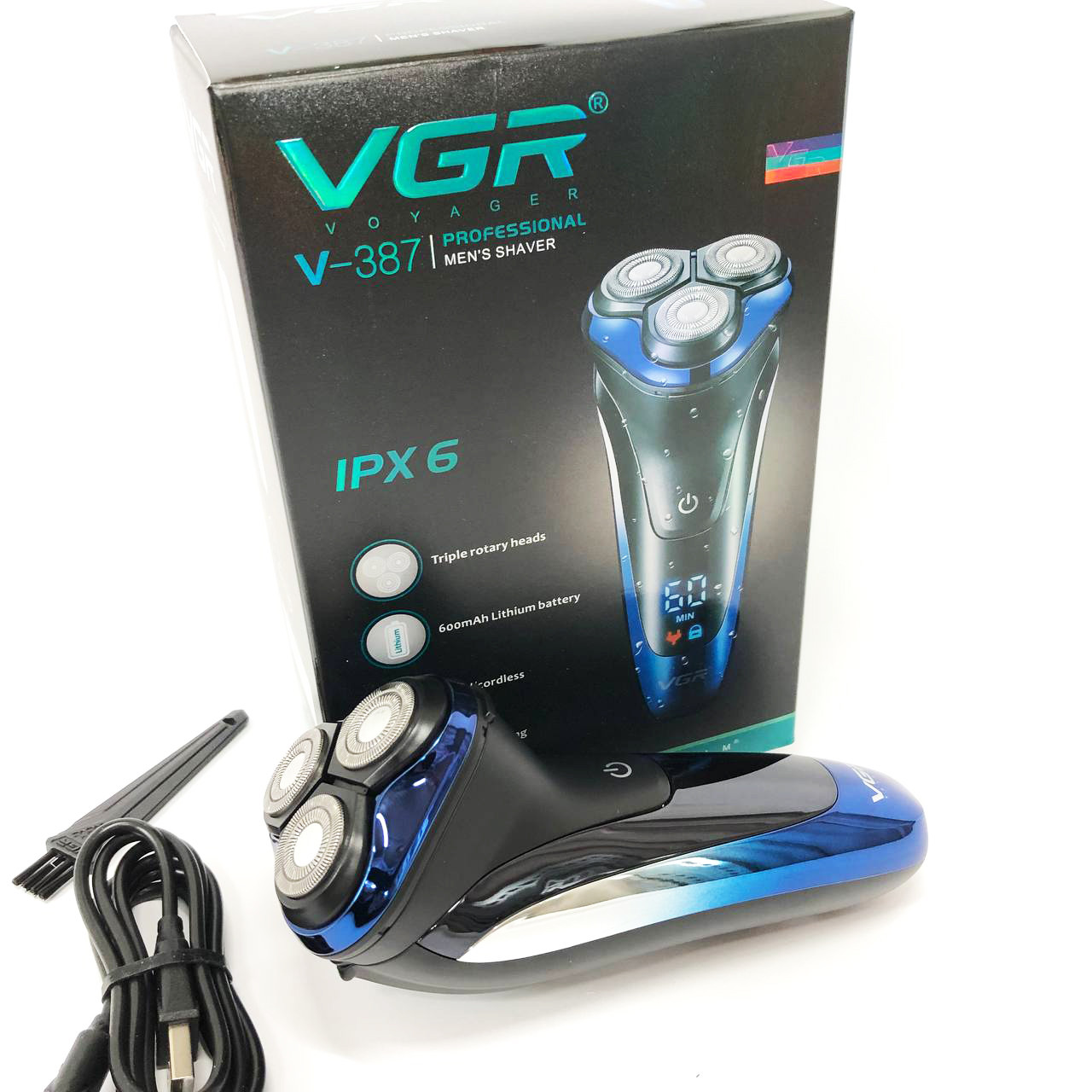 Тример для стрижки бороди акумуляторний VGR V-387, Професійна бритва NK-501 для чоловіків (ID ...