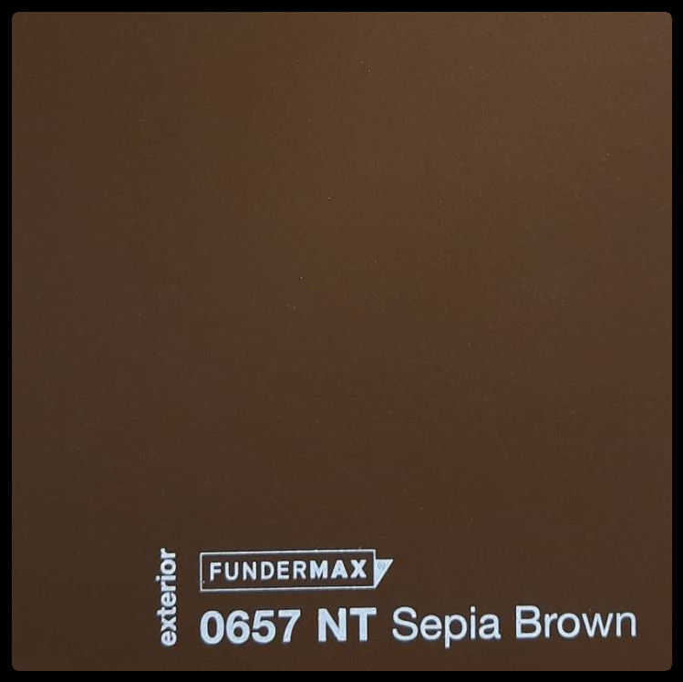 HPL панель 6 мм / ТМ - FUNDERMAX 0657 NT ( Sepia Brown ). Ціна у Києві ...