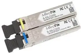 Мережевий пристрій MIKROTIK S-3553LC20D 1.25G SFP 1XLC SM 1310NM/1550NM ...