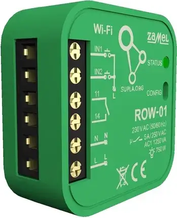 Драйвер Zamel Supla ROW-01 Odbiornik Wi-fi Inteligenty Dom (ID ...