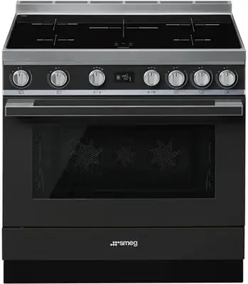 Газово-электрическая плита SMEG CPF9GPBL Black, цена: 185939 ₴, купить ...