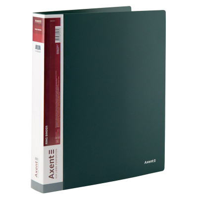 Папка на кільцях Axent А4 з 4-ма кільцями 700 мкм 35 мм Зелена (1208-05-A)INTOP (ID#2519839728 ...