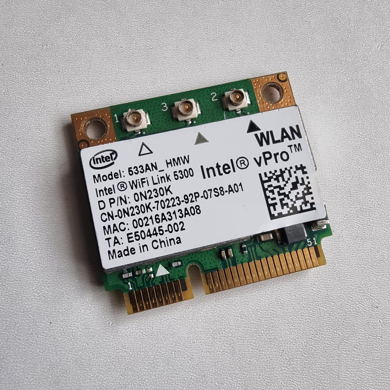 Адаптер Intel WiFi Link 5300 (533AN_HMW) для ноутбука / Mini PCI ...