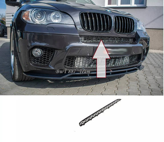 Решітка бампера верхня (51117159597) BMW X5 E70 2010-2013 (ID ...