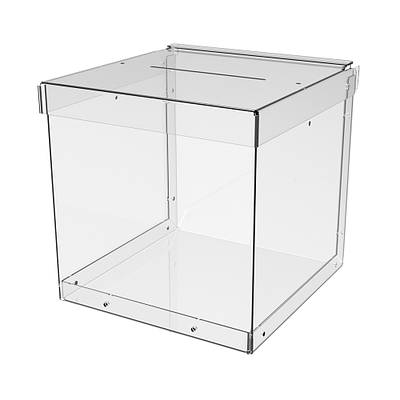 Скринька EKOSTAR без замка для збору грошей 150x150x150 мм, анкет об'єм ...