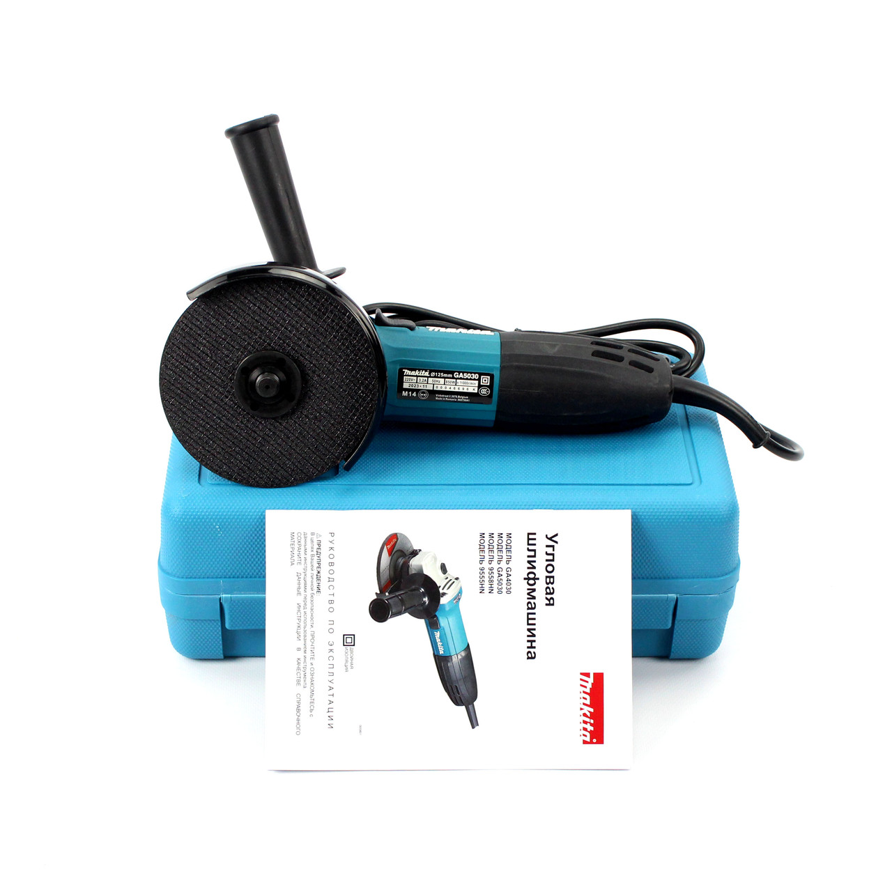 Болгарка Makita GA 5030 (720 Вт, 125 коло) у кейсі. Кутова шліфувальна ...