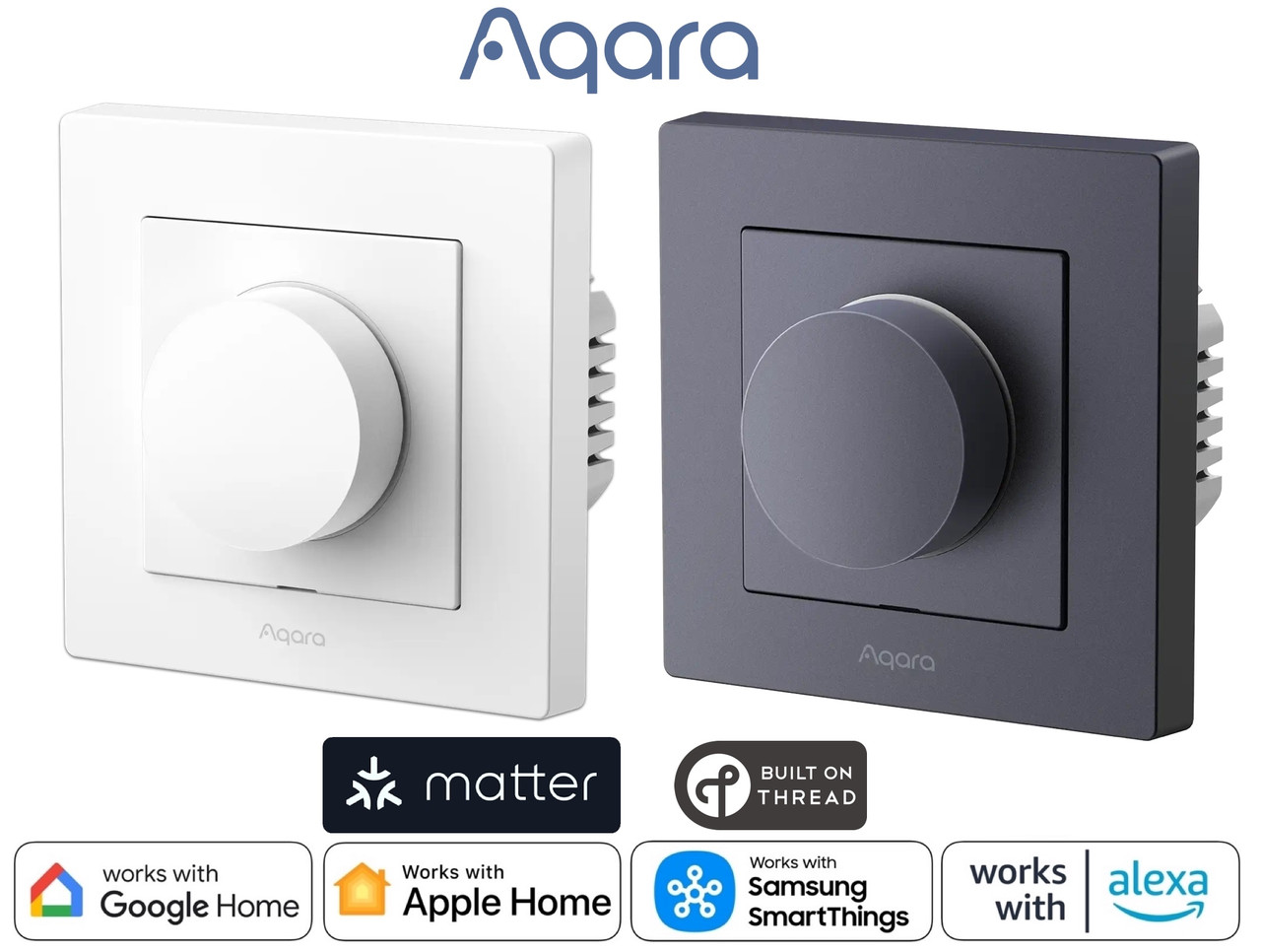 ‎Вимикач димер Aqara Dimmer Switch H2 EU Matter Thread ZigBee BLE EU ...