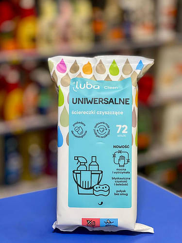 Luba Clean універсльні вологі серветки для прибирання 72шт (ID#2523884899), ціна: 67.50 ...