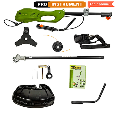 Мережева садова коса Procraft GT-2000 - купити недорого, Prom.ua: ціни, акції і відгуки ...