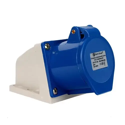 Силовий штепсельний роз'єм 3x32 (стаціонарний)/2P+PE /32 A /220 250 В /IP44 (ID#2102660410 ...