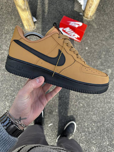 Кроссовки мужские Nike Air Force camel, Найк Эир форс камель ...
