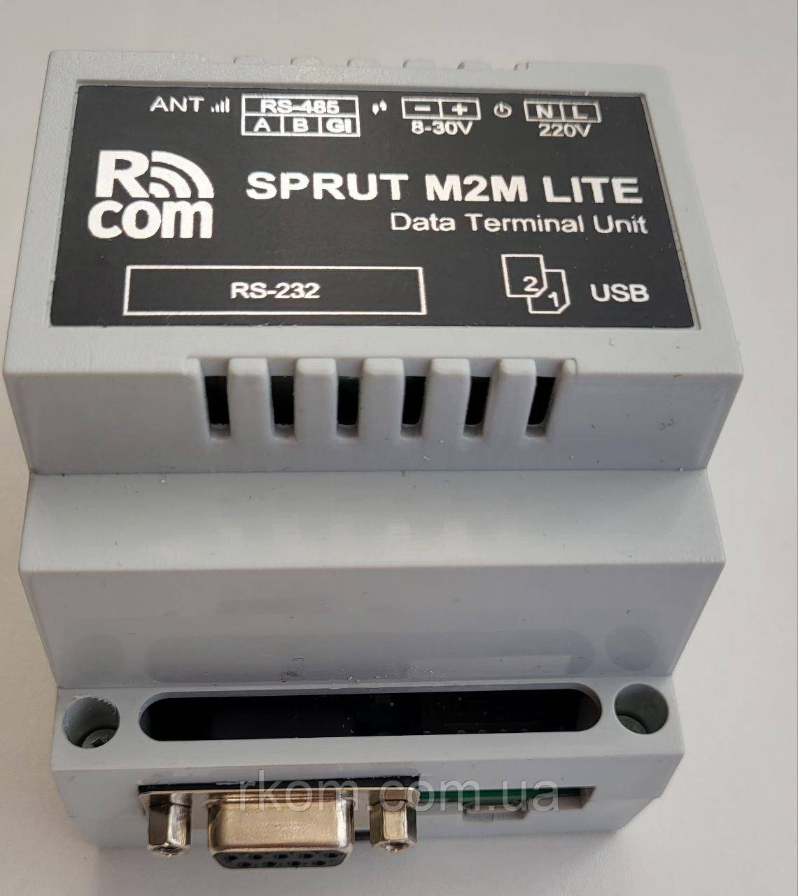 SPRUT M2M Lite — модем від ТОВ "РКОМ" для автоматичного передавання даних із приладів обліку ...