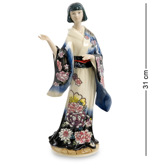 Статуетка порцелянова Pavone Дівчина Японка 31 см 110147 Id 2526886126