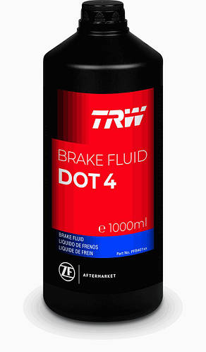 Гальмівна рідина TRW DOT 4 Synthetic Brake Fluid 1л. (PFB401SE), ціна: 360 ₴, купити на Prom.ua