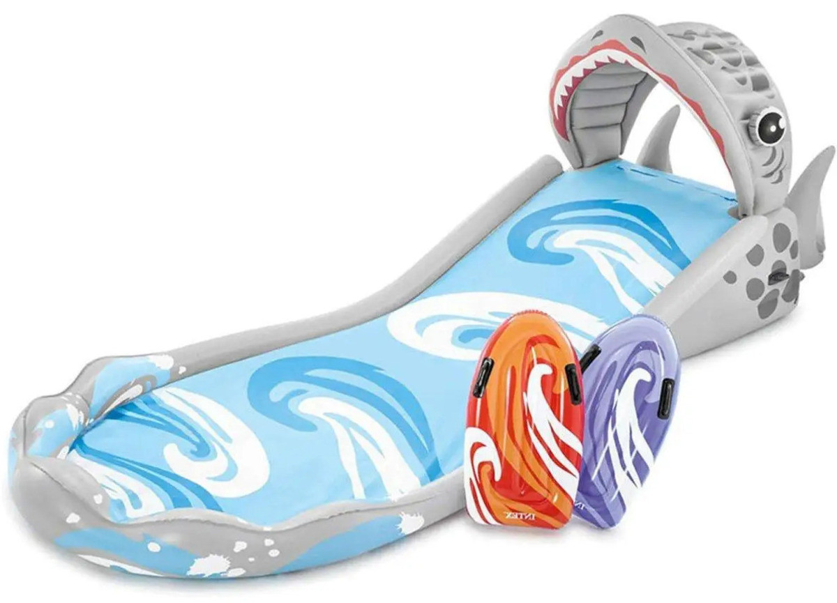 Надувной игровой центр водная горка Surf' N Slide с досками для ...