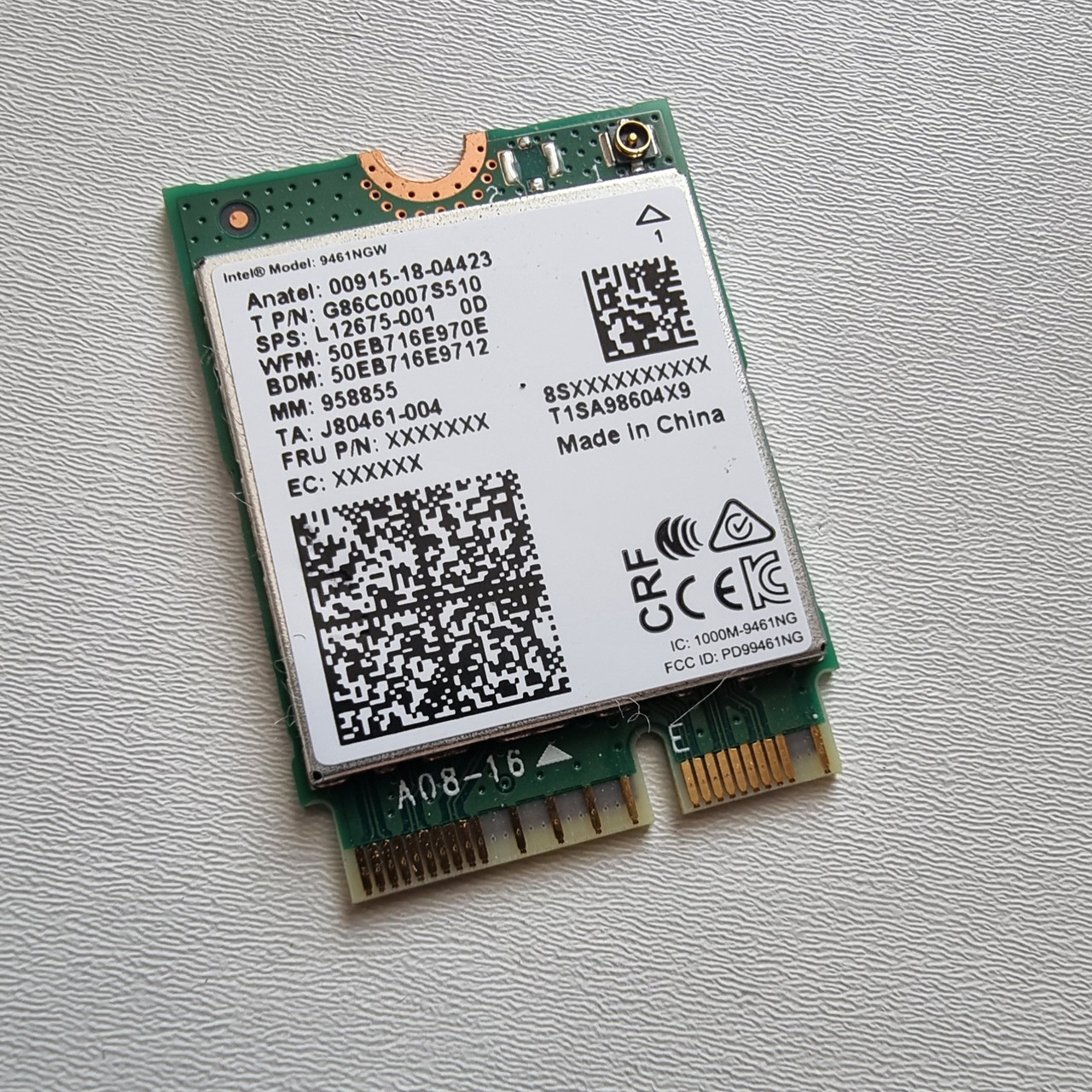 Адаптер Wi-Fi 2.4G/5G + BT M.2 CNVi 2230 Intel 9461NGW "HP Pavilion ...