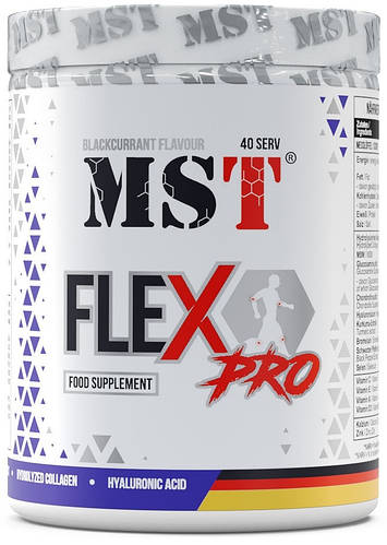 Комплекс для суставов и связок c коллагеном, MST Flex Pro, 420g (40 порций) Черная смородина (ID ...