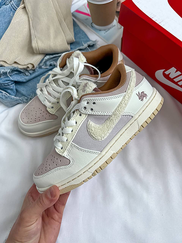 Кроссовки Nike Dunk Low Teddy Beige, женские кеды Nike, спортивные ...