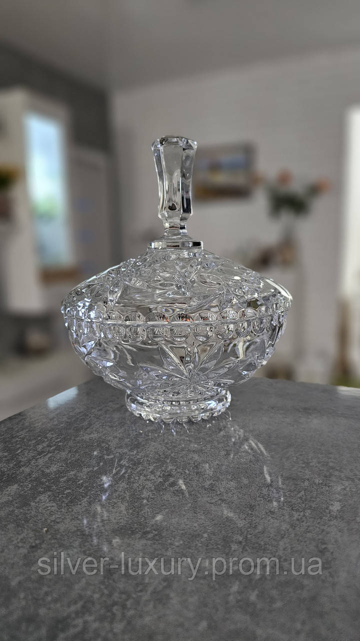 Кришталева велика королівська цукерниця Bleikristall ціна 1300 ₴ купити на Prom Ua