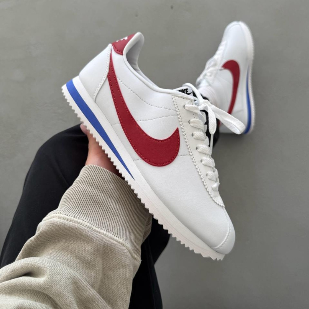 Кросівки жіночі Nike Classic Cortez Leather Forrest Gump White ...