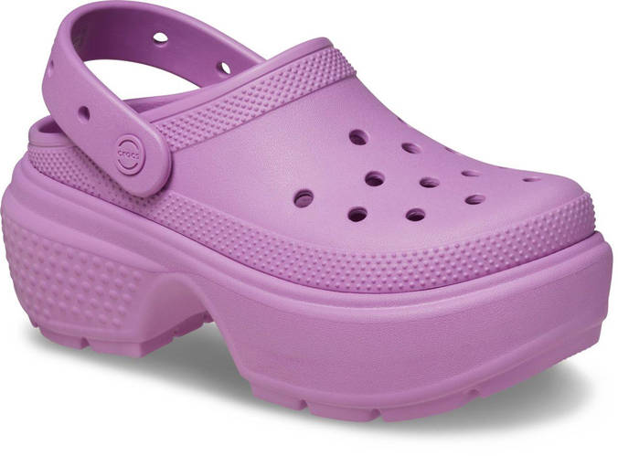 Crocs Stomp Clog Bubble кроксы на платформе фиолетовые (ID#2532494985 ...