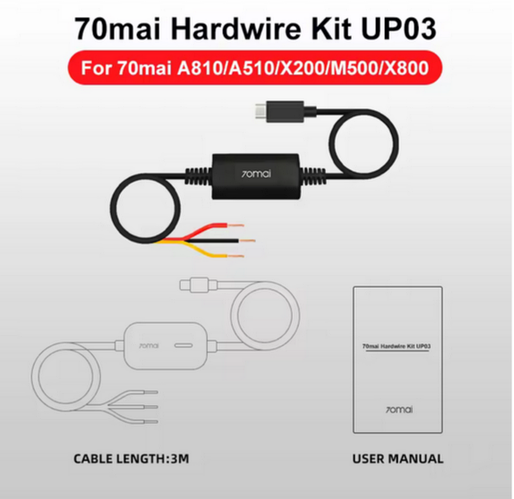 Кабель режима парковки 70mai Hardwire Kit Midrive UP03 type-c (ID ...