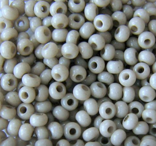 Бісер для вишивання Чехія Preciosa 10/0 03141 бежево-сірий 10г (ID ...