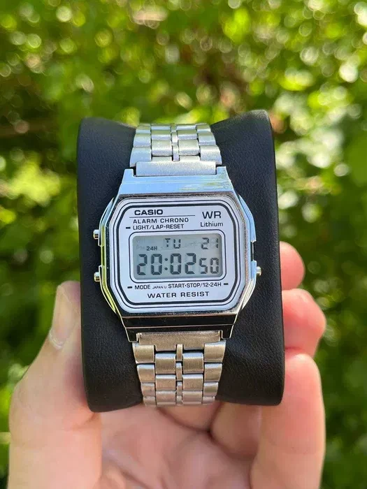 Годинник Casio Vintage A159 silver-white / касіо A168 / Годинник касіо ...