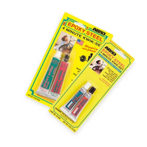 Клей двухкомпонентный эпоксидный Abro Epoxy Steel (57г) дерево, метал ...