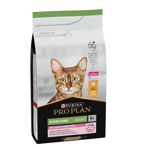 Сухий корм для дорослих стерилізованих котів з чутливою травною ...