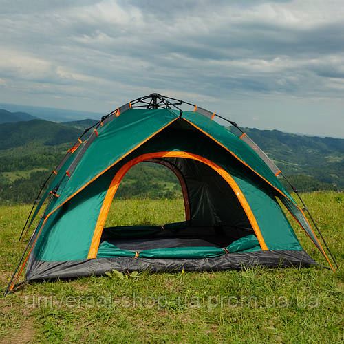 Палатка автоматическая двухместная 200*230*130 см водонепроницаемая зеленая (ID#2537091599 ...