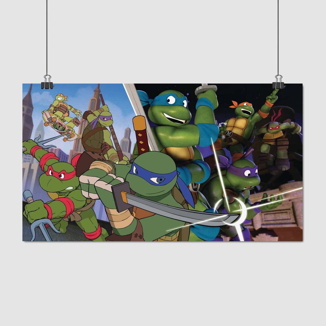 Плакат "Черепашки-ниндзя, TMNT, Ninja Turtles", 34×60см: продажа, цена ...