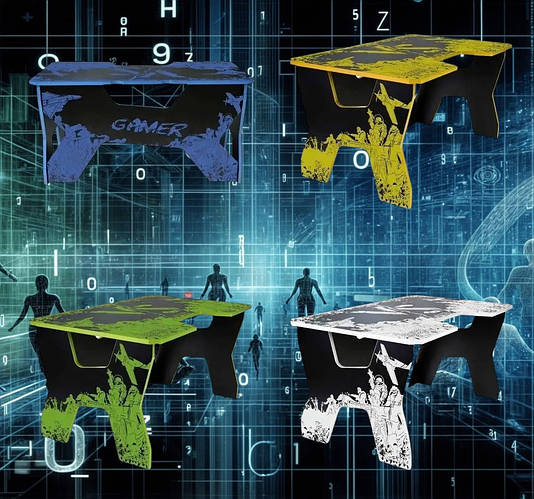 ВеликийГеймерський стіл ХGamer Generic Gamer Tatu (150×90×75 см) до 200 ...