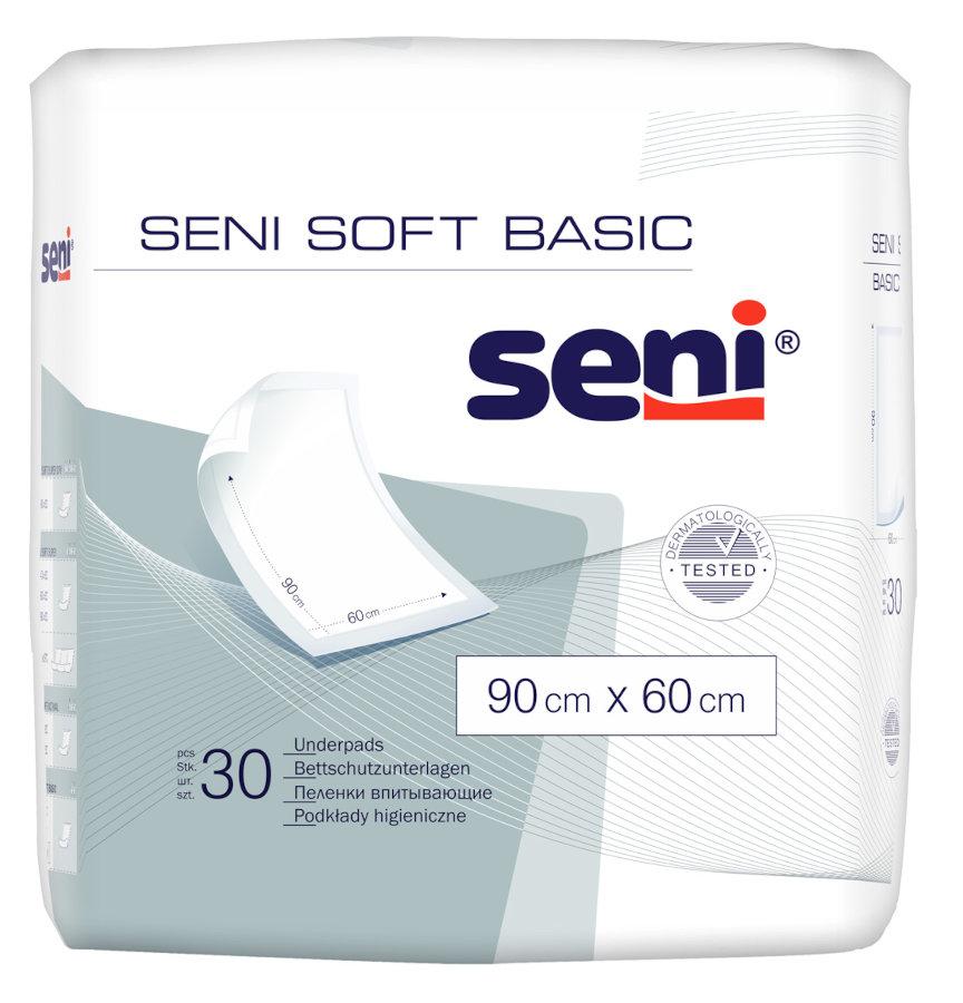 Пеленки одноразовые Seni Soft Basic 90х60 см 30 шт, цена: 450 ₴, купить ...