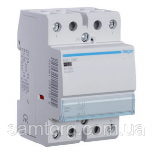 Купить Контактор Hager ESC240 40A 1НВ 230W, цена 1472.30 ₴ — Prom.ua ...