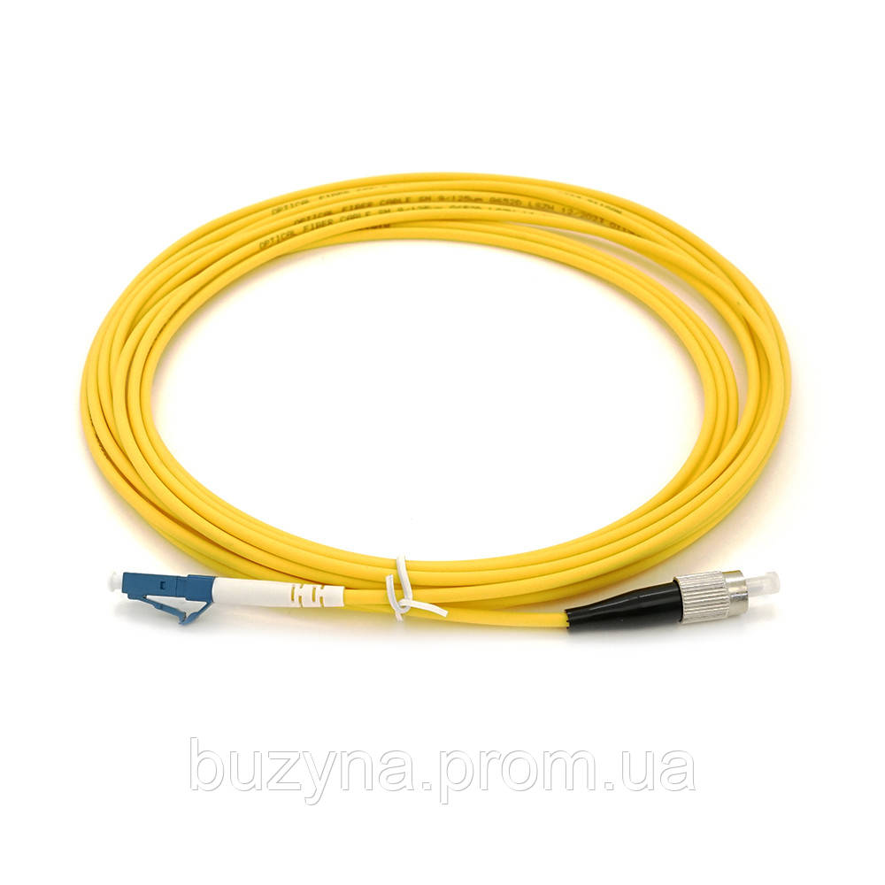 Патчкорд оптический LC/UPC-FC/UPC 3.0mm 5 м, оболочка LSZH, цена за 1 ...
