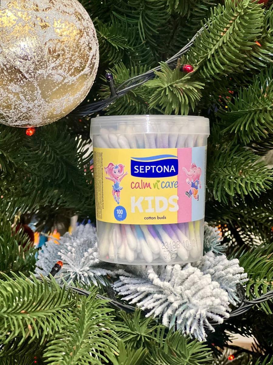 Ватні палички Septona KIDS в круглому боксі 100 шт (ID#2538702307 ...