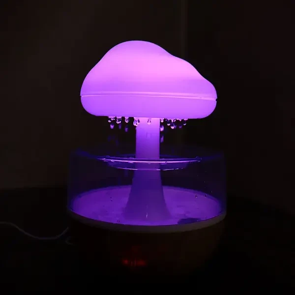 Зволожувач повітря Грибок з ефектом дощу для дому, USB мінізволожувач у ...