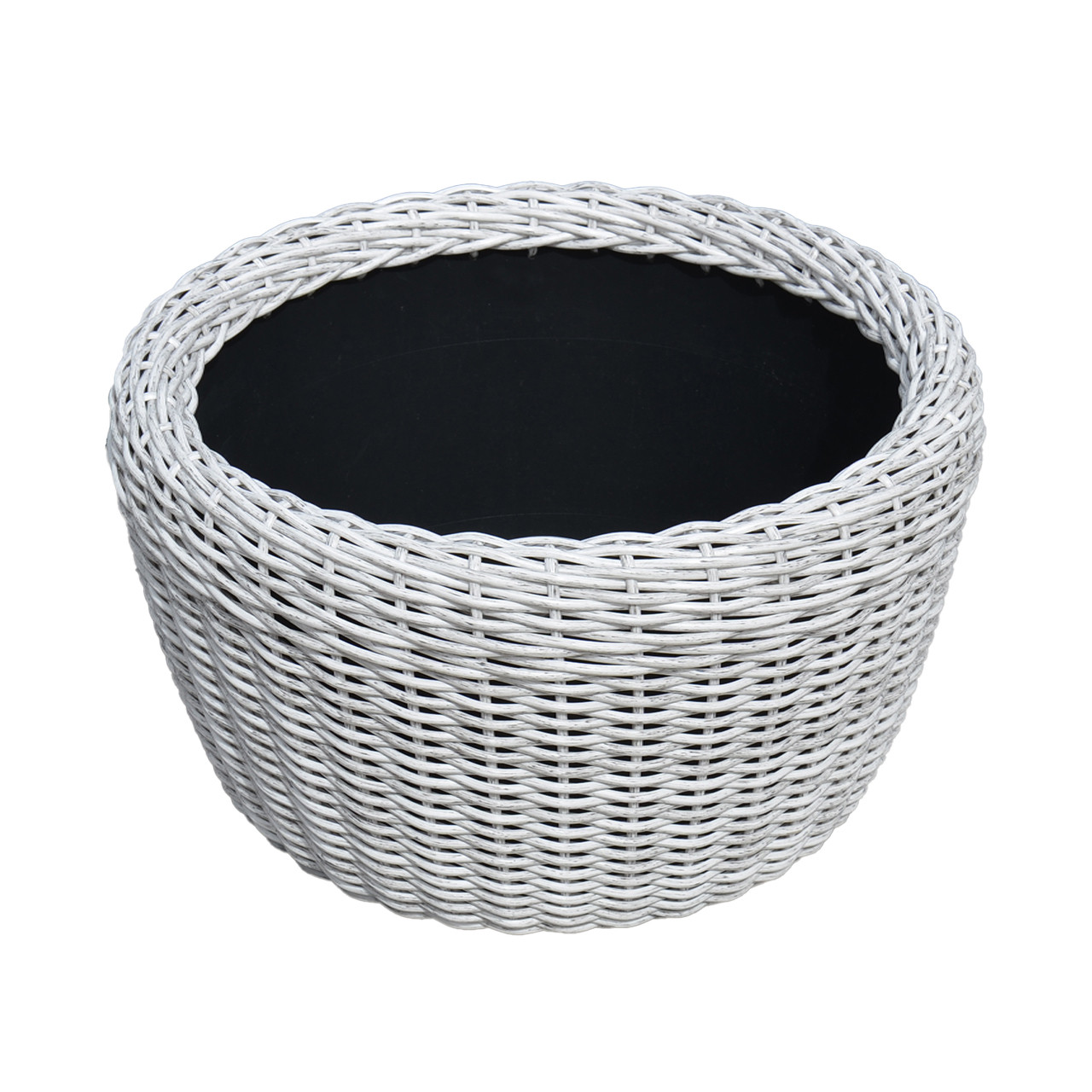 Кашпо 5 90 л Вазон Горщик для квітів та рослин з ротанга Дровниця Кашпо Біла береза 45 Id