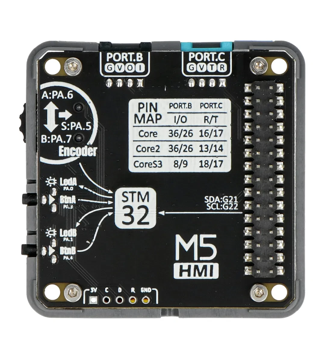 STM32F030 модуль HMI - з енкодером і батареєю 500mAh - M5Stack M129 (ID#2541778769), ціна: 950 ...
