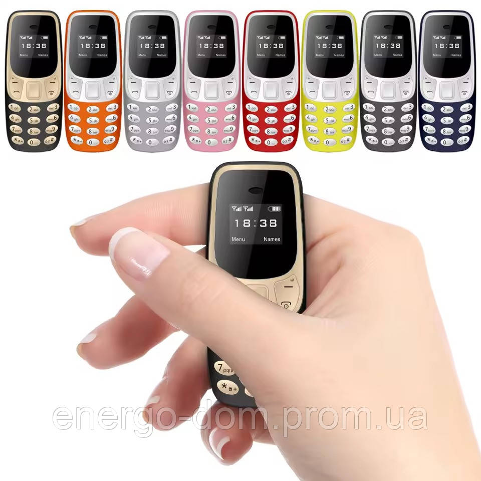 Мини мобильный телефон BM10 Розовый MTK6261 на 2 Sim, размер как ...