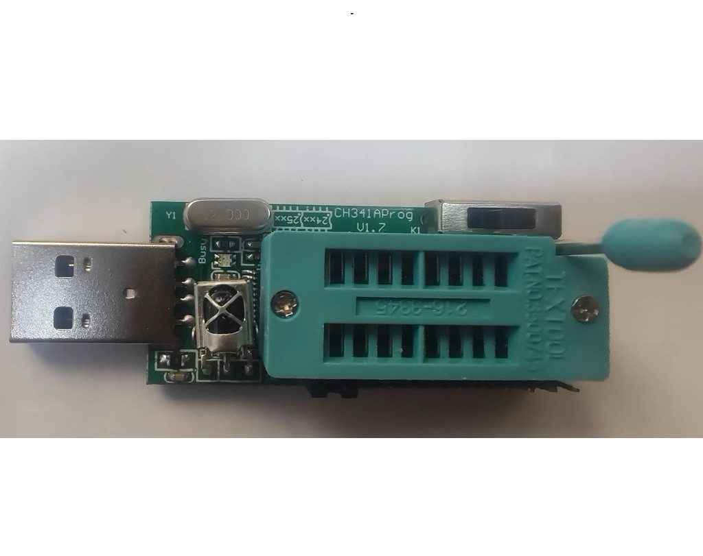 USB программатор CH341A v1.7 FLASH EEPROM 1.8V/2.5V/3.3V/5V (ID ...