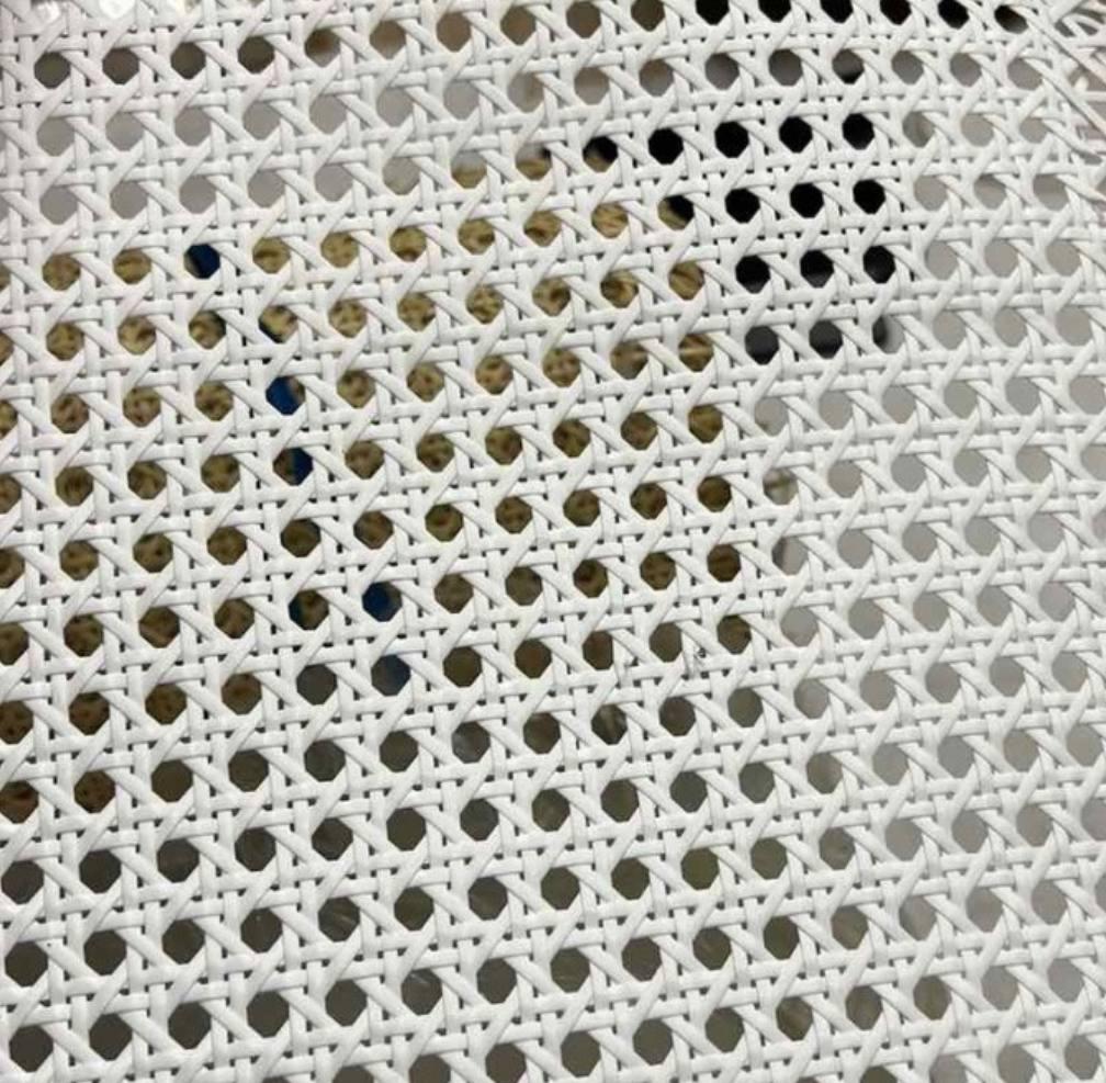 Білий штучний ротанг із шестикутним плетінням ширина 900 мм | Сітка для ...